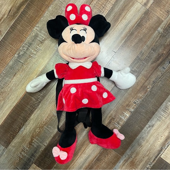 Disney | Toys | Disney Minnie Mouse Plush Backpack | Poshmark